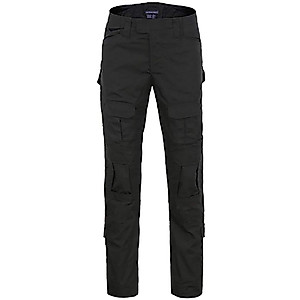 TOMITANY DXdesign Tactical 1/4 Zip Combat Long Sleeve T-Shirt Pants Set Slim Fit Hunting Military Uniform Dry Quick (X-Large, Black Set)