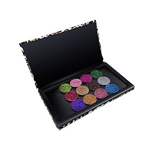 Allwon Magnetic Makeup Palette Leopard Empty Makeup Palette for Eyeshadow Lipstick Blush Powder