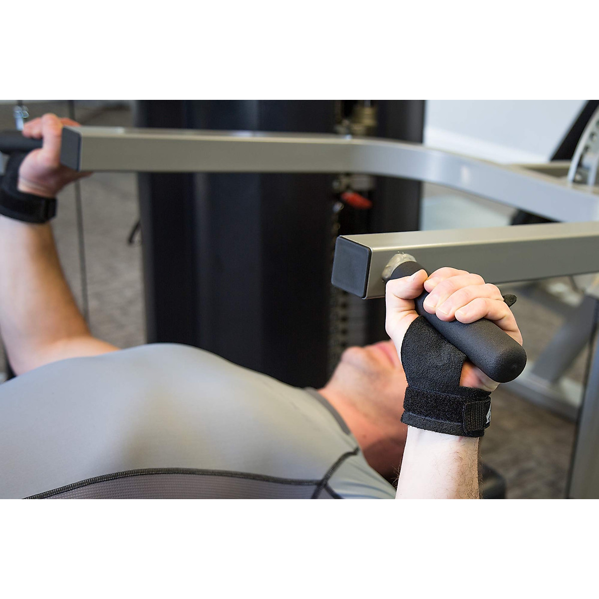 KAYANA 3 Hole Leather Gymnastics Hand Grips - Palm Protection and Wrist Support for Cross Training, Kettlebells, Pull ups, Weightlifting, Chin ups, Workout, & Exercise (Black, Small)