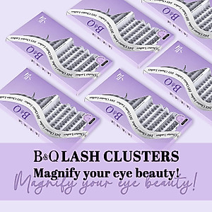 Lash Clusters 144PCS Volume Individual Lashes 8-18mm B&Q Eyelash Clusters Diy Cluster Eyelash Extensions Wispy Cluster Lashes Beginner Eyelash Extension Long Lasting Lashes Wispy(DTFD-Classic)