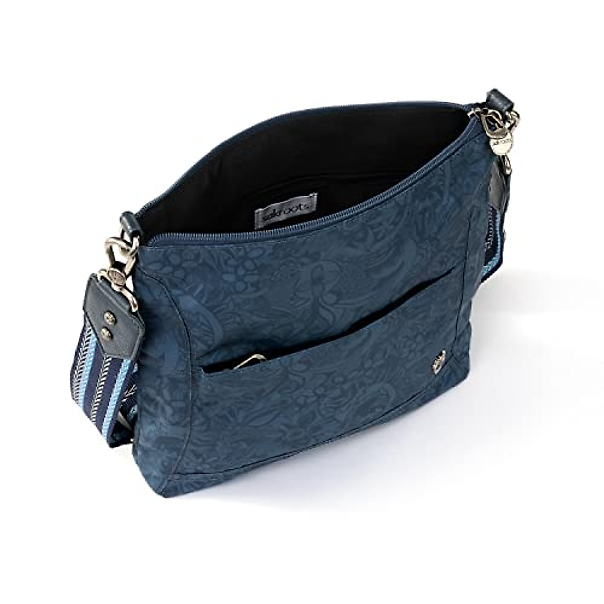 The Sak Lucia Crossbody in Eco Twill, Convertible Purse with Adjustable Strap, Indigo Spirit Desert