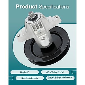 SCITOO NEW Mower Spindle Spindle Assembly Replacement for MTD/for Cub Cadet 918-04461,618-04461,618-04456, 918-04456 of 2 pcs