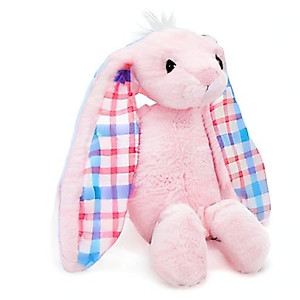 Plushible Easter Bunny Plush, Cuddly, Soft, Embroidered Stuffed Animal Toy for Newborns, Kids, Boys, & Girls, 14 Inch