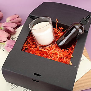 AIRGAME Crinkle Cut Paper Shred Filler (1/2 LB) for Gift Wrapping and Basket Filling - Orange Shredded Paper for Gift Box, Box Confetti Shredded, Box Stuffing