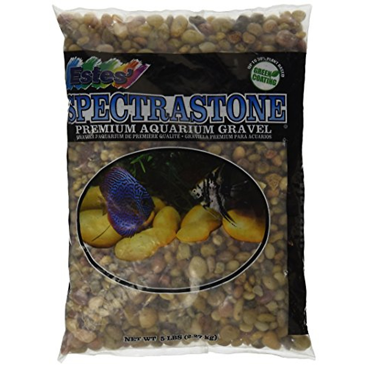 Spectrastone Shallow Creek Pebble for Freshwater Aquariums, 5-Pound Bag