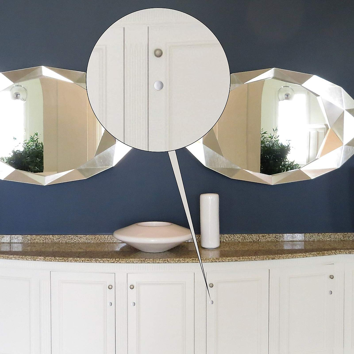 Jetec 300 Pieces 3/16" Plastic Plugs for Round Hole, Screw Cap Drilling Cover Button Plugs for in Furniture Cabinet Cupboard Shelves