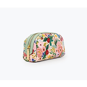 RIFLE PAPER CO. Garden Party Small Cosmetic Pouch For Storing Small Accessories, Includes Gold Zipper, Printed In Full Color With Stylized Pattern & Foil Stamped Logo