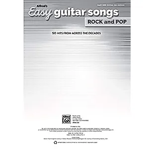 Alfred's Easy Guitar Songs -- Rock & Pop: 50 Hits from Across the Decades