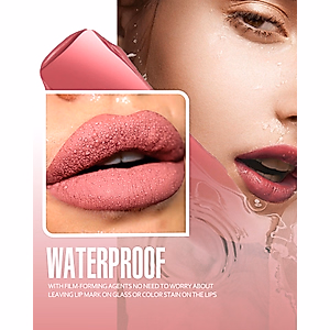 HANLADY Pink Lipstick Matte, Bright Pink Liquid Lipstick Long Lasting for Women, Smudgeproof Lipsticks Color Stay Lip Stain No Transfer No Smear, Vegan & Cruelty-Free (901 Cool Pink)