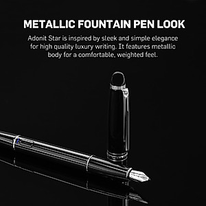 Adonit Star, Fountain Pen Stylus for iPad, Digital Pencil with Palm Rejection, High Precision, Compatible with iPad, iPad Pro, iPad Air, iPad Mini and More
