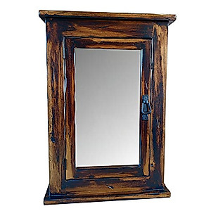 Primitive Rustic Mission Medicine Cabinet/Tobacco Finish