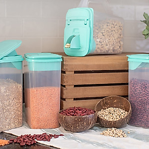 Buddeez Sugar Flour Storage Container - Keeper with Handle and Pour Spout, Made in USA