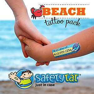 Quick Stick Write-on! Child ID Tattoos NEW (Beach 6pk.)