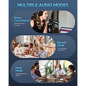 Professional Wireless Lavalier Microphone for iPhone iPad, Cordless Omnidirectional Clip Mic, Plug-Play Microphone for Interview Video Podcast Vlog YouTube