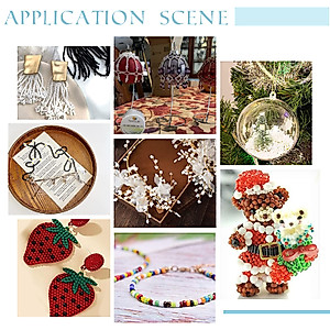 PH PandaHall 6000Pcs 11/0 2mm Glass Seed Beads Round Waist Beads Mini Spacer Beads for Earring Bracelet Necklace Jewelry Making, AB Color