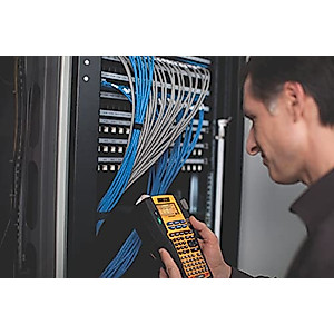 DYMO Rhino 5200 Industrial Portable Thermal Transfer Electronic Label Maker, Yellow - Label, Tape, Auto Power Off, Monochrome, LCD Display