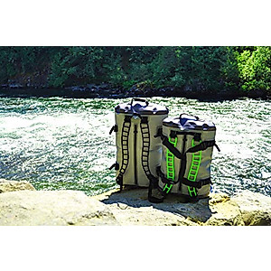 Seattle Sports LocoDry DownUnder ZipDuff - 90L Heavy Duty Waterproof Duffel Bag Backpack, Gray/Dark Gray