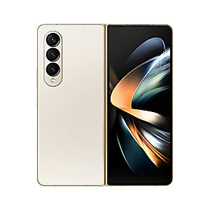 SAMSUNG Galaxy Z Fold 4 Cell Phone, Factory Unlocked Android Smartphone, 256GB, Flex Mode, Hands Free Video, Multi Window View, Foldable Display, S Pen Compatible, US Version, 2022, Beige