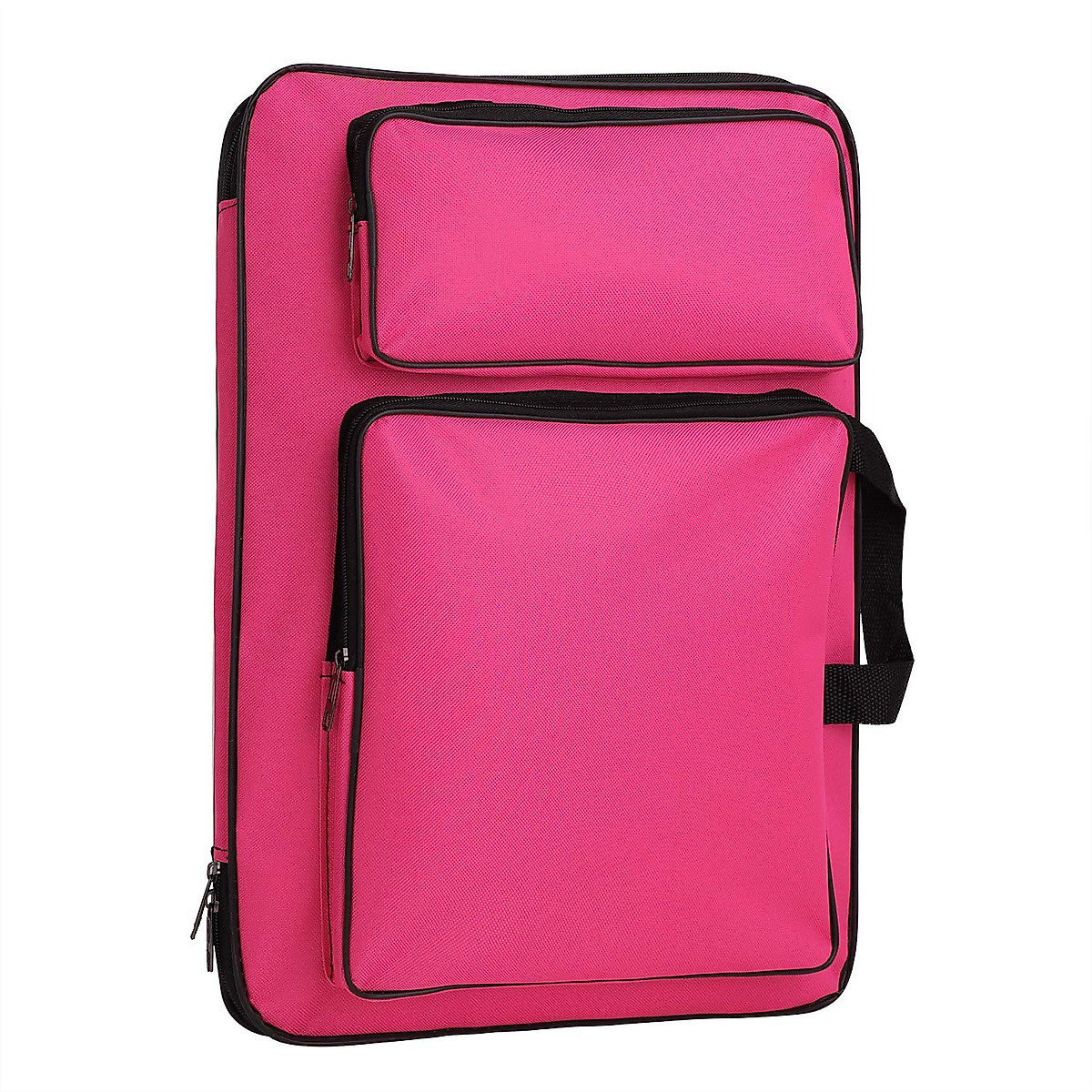 JIAHG Water-Resistant Art Portfolio Carry Bag A3 Art Work Portfolio Tote Drawing Board Bag Portable Painting Sketch Pad Storage Bag Professional Art Organizer for Palette Paints Brushes