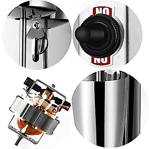 Gdrasuya10 Electric Milk Shake Maker, Single Head, 180W, Stainless Steel, Efficient Milkshake Blender