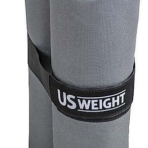 US Weight Titan Fillable Canopy Weight Bags (4-Pack) with Reliable Zippers, Double-Bagged Design, Heavy Duty Thread and Box-Stitched Stress Points