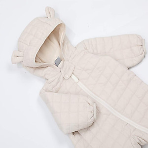 Baby Girl Boy Snowsuit 0-3 months Down Jacket Hooded Romper Jumpsuit Infant Spring Winter Outwear