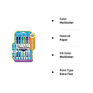 Paper Mate 6ct Clearpoint #2 Mechanical Pencils 0.7mm Multicolor