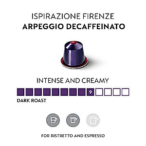 Nespresso Capsules OriginalLine, Arpeggio Decaffeinato, Dark Roast Coffee, 50 Count Coffee Pods, Brews 1.35 Ounce (ORIGINALLINE ONLY)
