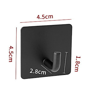 Naroote Toilet Paper Roll Holder Black Stainless Steel Compact Toilet Paper Towel Holder with Adhesive Hook Hotel