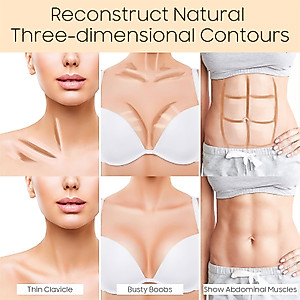 Double-End Highlighter Contour Stick, Cream Contour Stick Makeup Highlighter Stick, Professional Long-Lasting & Waterproof Face Body Contour Makeup Bronzer Stick (02#Lotus Color+ Light Brown)