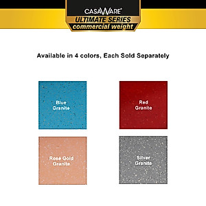 casaWare 15 x 10 x 3-Inch Ultimate Series Commercial Weight Ceramic Non-Stick Coated Lasagna/Roasting Pan (Rose Gold Granite)