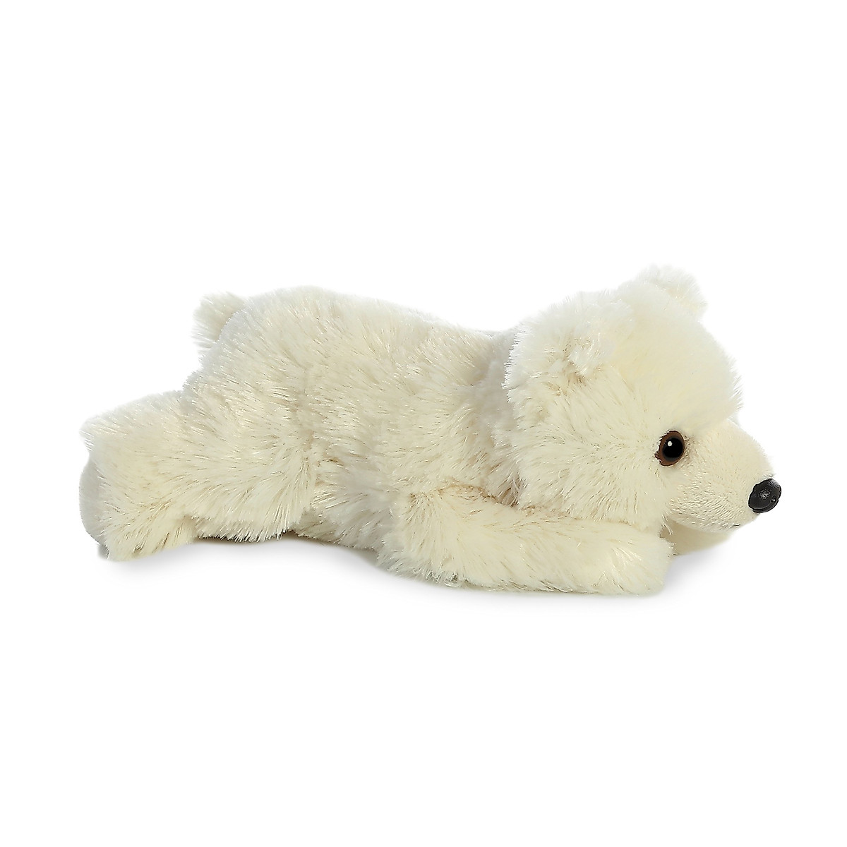 Aurora® Adorable Mini Flopsie™ Polar Bear Stuffed Animal - Playful Ease - Timeless Companions - White 8 Inches
