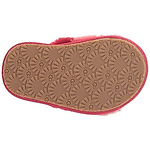 UGG Girls T Fluff Yeah Metallic Sparkle Slipper, Red Multi, 12 Little Kid