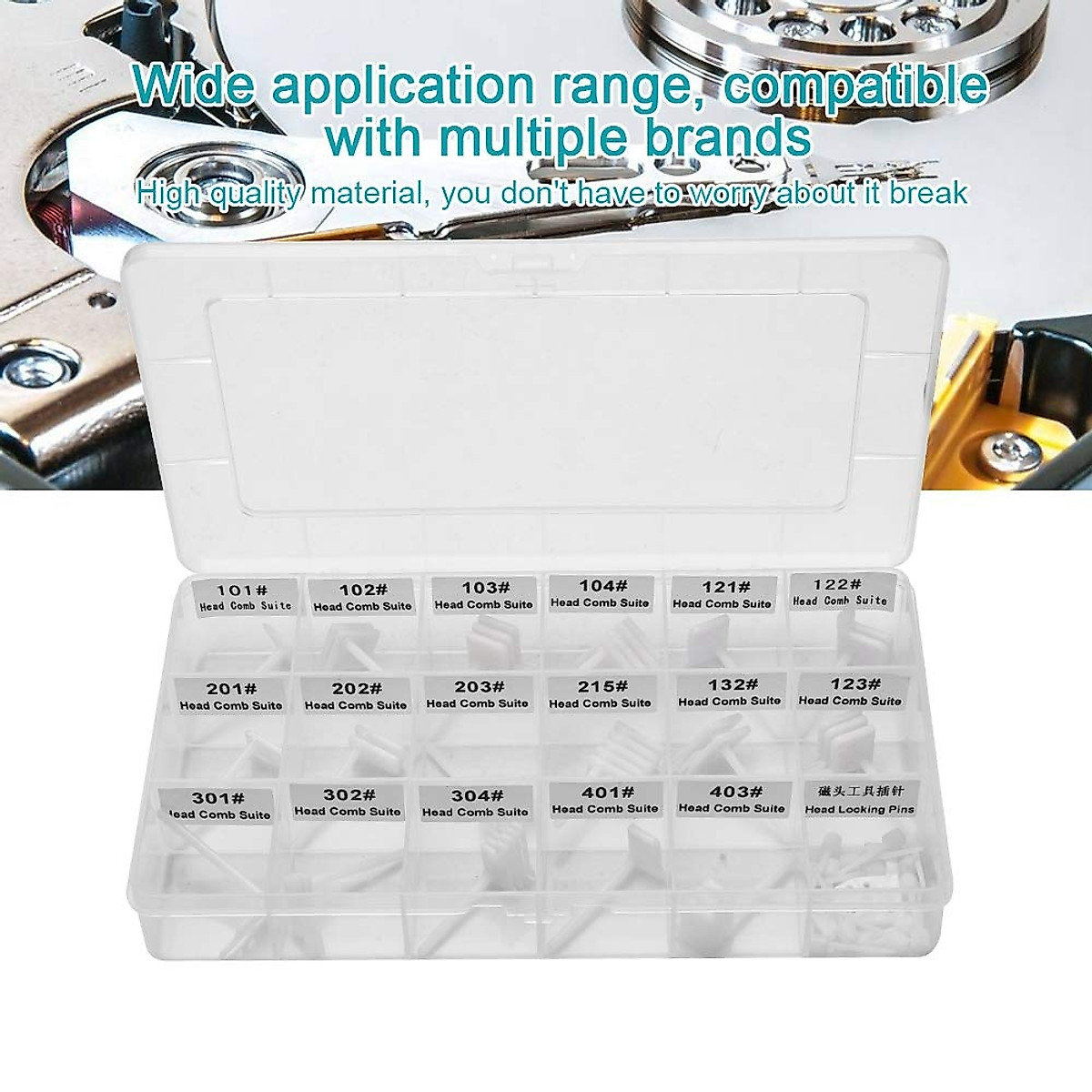 Zyyini 50pcs Hard Drive Opening Head Replacement Tool Hard Disk Magnetic Head Changing Replacement Tool for SAS and SCSI of 2.5 and 3.5 Inches