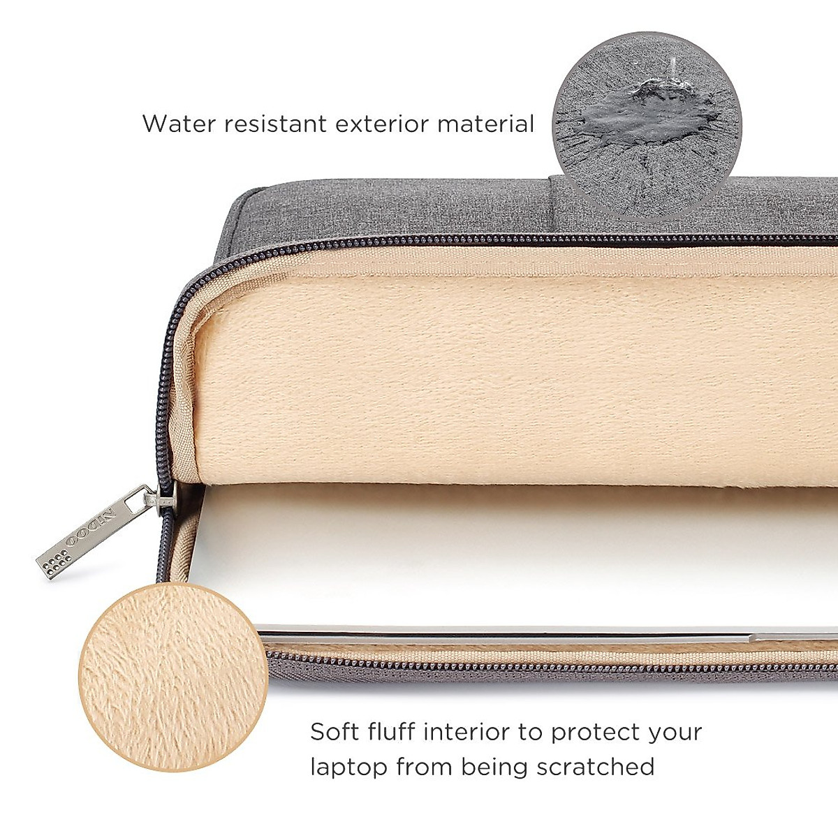 NIDOO 15.6 Inch Laptop Sleeve Case 16 inch Carrying Bag Cover for 16" Legion Slim 5 / Legion Pro 5i 7i Gen 9 / Galaxy Book 3 pro 360 / Dell Inspiron 16 Plus / 15.6" IdeaPad 3i / ThinkPad E15 L15 HP