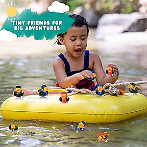 Sports-Themed Rubber Duckies - Rubber Ducky Bath Toy Set, 2" Hockey, Baseball, Football, Basketball, and Soccer Mini Rubber Ducks - Durable Mini Ducks for Kids of All (Hockey - Pack of 12)