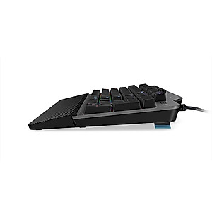 Lenovo GY40T26478 Legion K500 RGB Mechanical Gaming Keyboard, 3 ZONE Full-size Keyboard, 7 user Programmable Hot Keys; 16.8 Million Colors, 50 Million-Click Red Mechanical Keys, Detachable Palm Rest