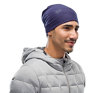 BUFF Original EcoStretch Neck Gaiter, UPF 50 Sun Protection, Breathable, Versatile, Quick Dry Face Mask, Night Blue, Adult Size