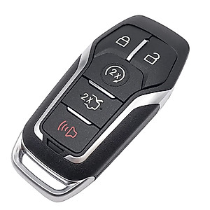 Horande Replacement Key Fob Cover Case fit for Ford Fusion Explorer Mustang Edge F150 F250 Lincoln MKZ MKC Keyless Entry Key Fob Shell M3N-A2C31243300