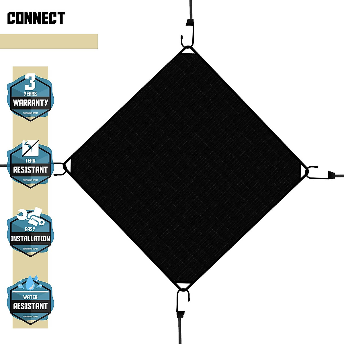 TANG Outside Winter AC Unit Cover 28"x28" Outdoor Air Conditioner A/C Unit Compressor Cover Keep Out Leaves with Bungee Cords