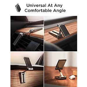 LISEN Magnetic Phone Holder for Car,360° Rotate Alloy Folding Magnetic Car Phone Holder,Metal Magnetic Phone Mount with 2023 Super Magnet,Super Sticker,Easy Installation,Compatible with All Phones