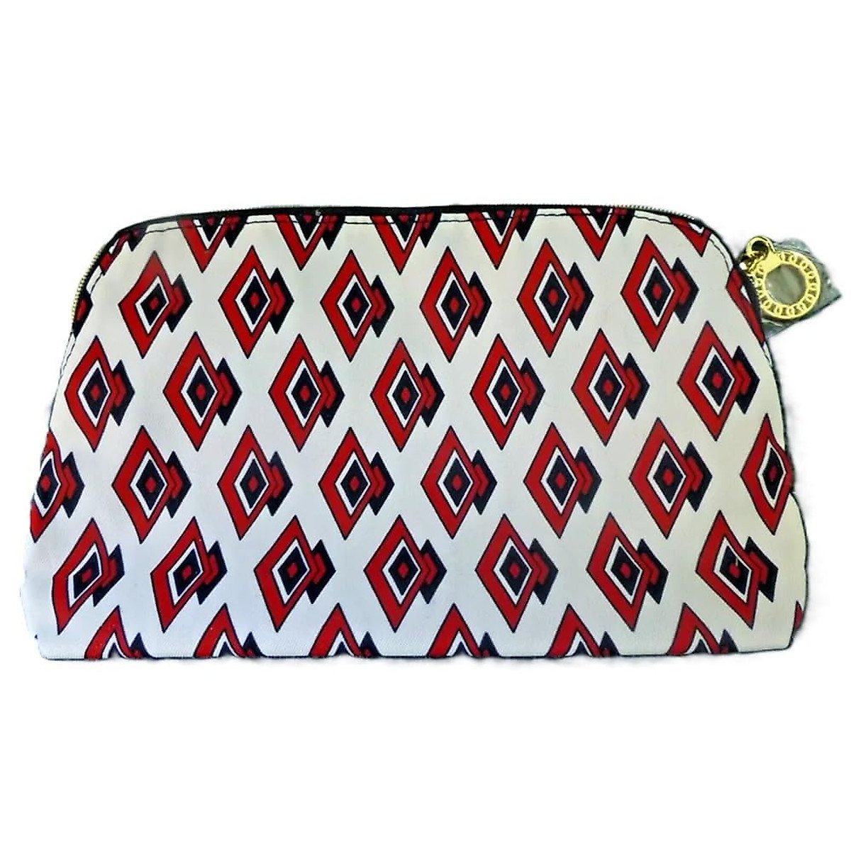 Estee Lauder Cosmetics Makeup Travel Bag (Sleek Black, Blue Trim)