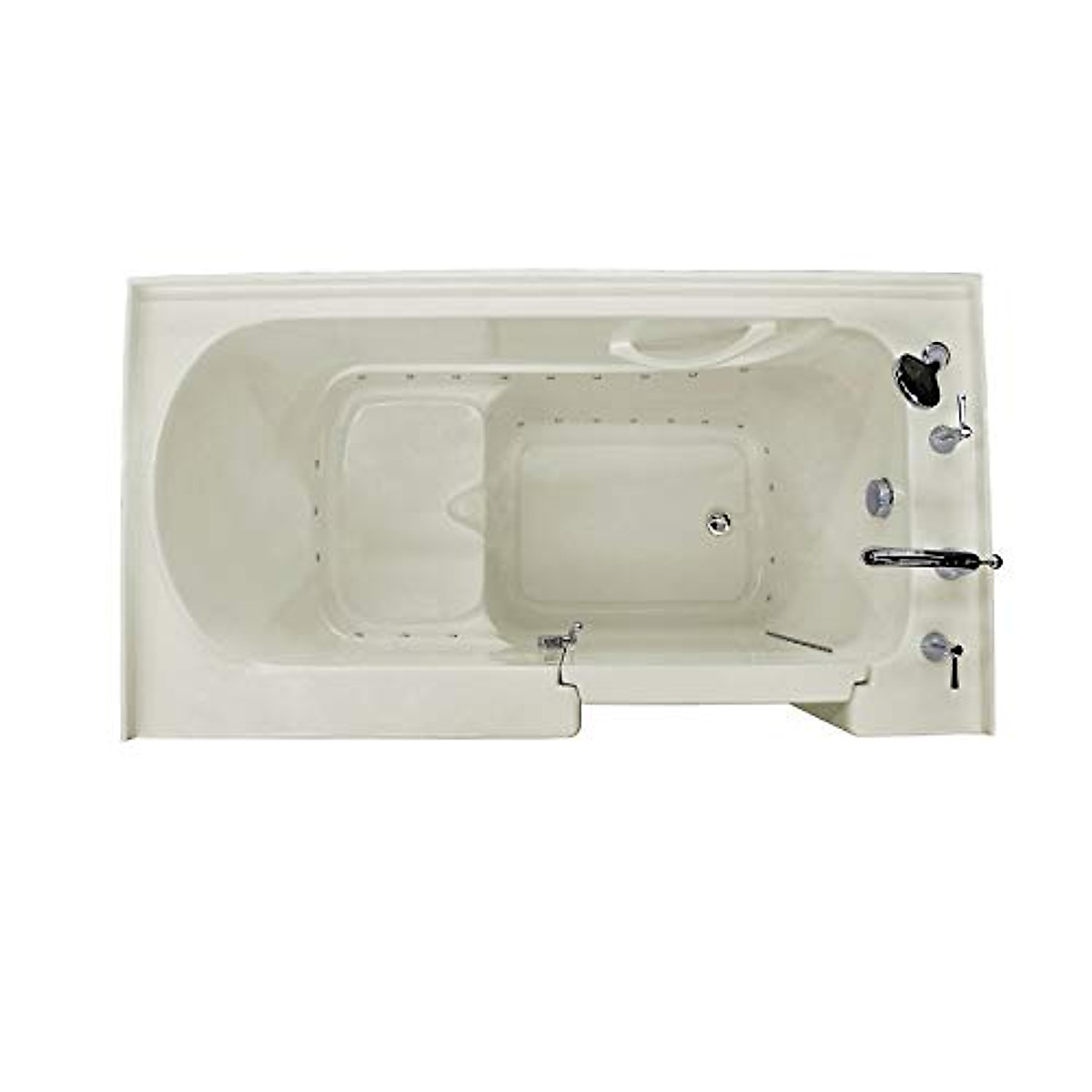 Meditub MT3260RWS 32 by 60 by 40-Inch Walk In Soaker Bathtub Spa Right Side Door, White