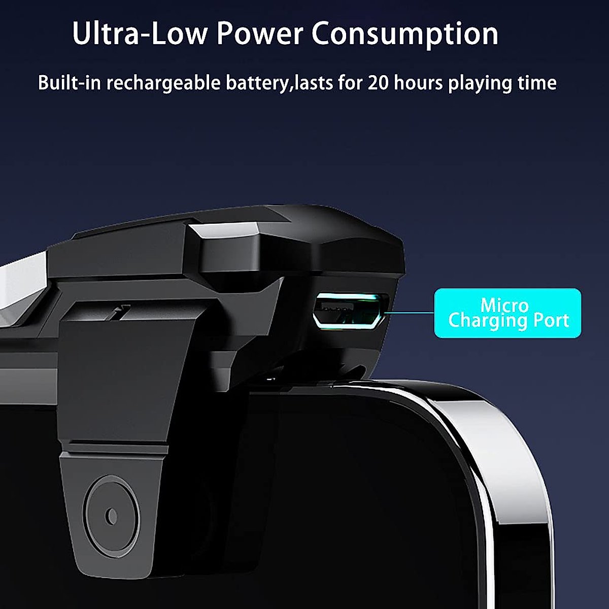 PUBG Mobile Controller, GOFOYO Auto High Frequency Click Mobile Gaming Controllers for PUBG/Fortnite/Rules of Survival Gaming Grip and Gaming Joysticks for Android iOS Phone