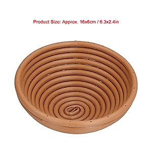 Cyrank Bread Proofing Basket, Banneton Proofing Basket Baking Bowl Dough Gifts for Bakers Proving Baskets for Professional and Home Bakers(#1)