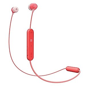 Sony WI-C300 Wireless In-Ear Headphones, Red (WIC300/R))