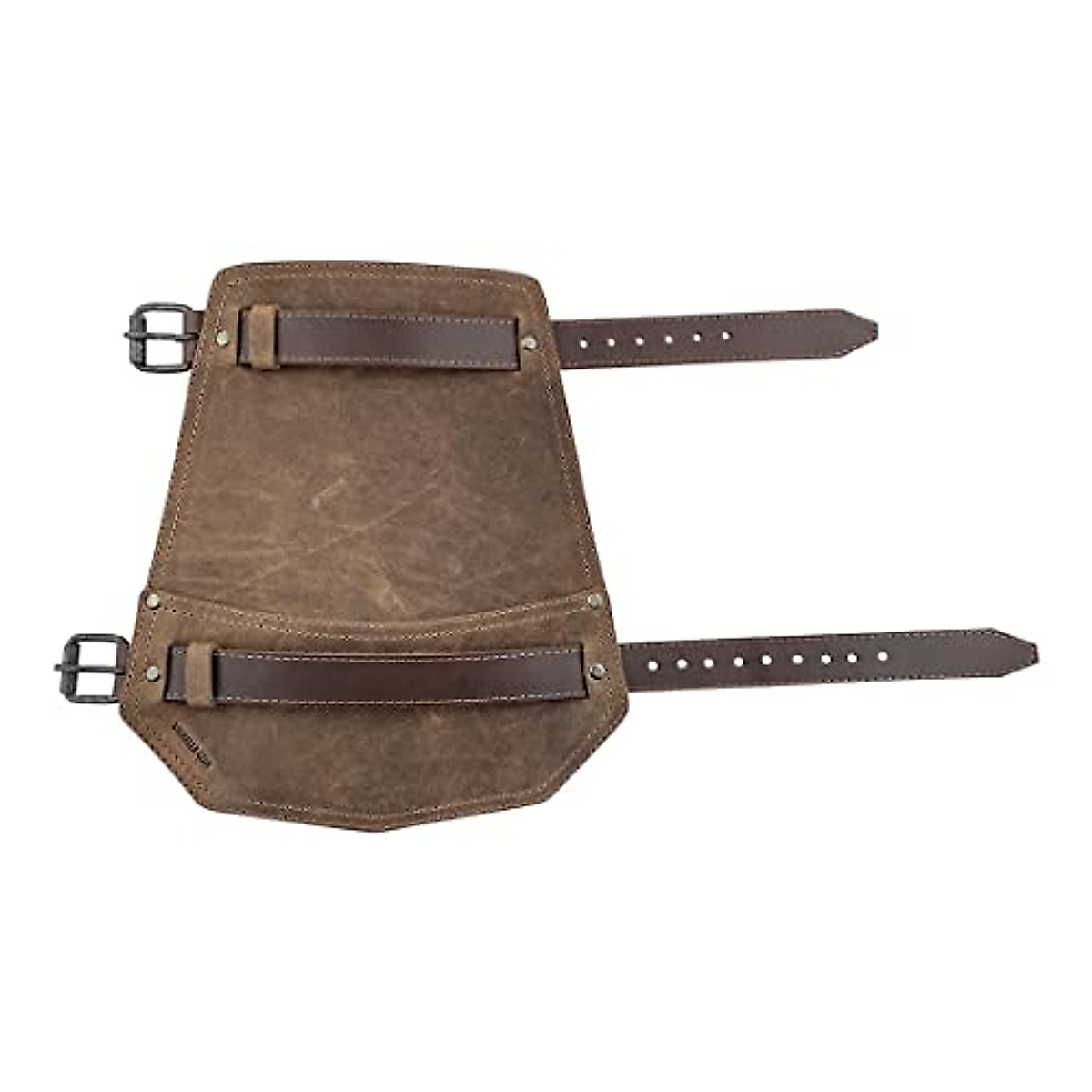 Valhalla Gear, Set of 2 Vambrace Bracers, Viking Style Hand Protector for Archery, Medieval Armband, Wrist Guard, Adjustable Buckles, Full Grain Leather, Handmade, Bourbon Brown