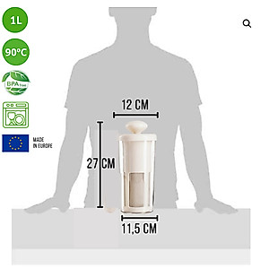 Vegan Milker by Chufamix, kitchen tool to make Plant Milks (soy, rice, oats & nut milk maker) or Coffee (from whole beans). Made in Europe. Recipe E-Book