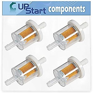 UpStart Components 4-Pack 691035 Fuel Filter Replacement for MTD 14AA815K057 (2009) Garden Tractor - Compatible with 493629 Fuel Filter 40 Micron