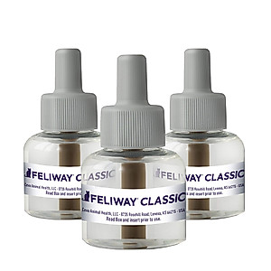 Feliway Classic Calming Diffuser Refill (3 Pack, 48 ml) | Reduce Problem, Scratching, Spraying, and Fighting | Constant Calm & Comfort At Home